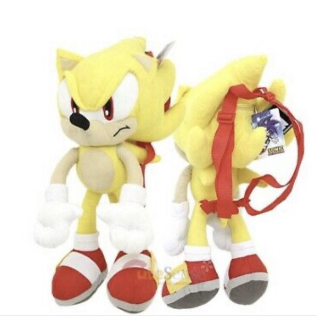 Sonic The Hedgehog -Tails - 18" Yellow Backpack Plush Doll Stuffed | eBay