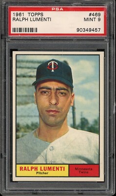 1961 Topps Baseball #469 Ralph Lumenti PSA 9 | eBay