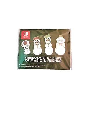 Mario and Friends Snowman Holiday Pin Set GameStop Exclusive Christmas ...