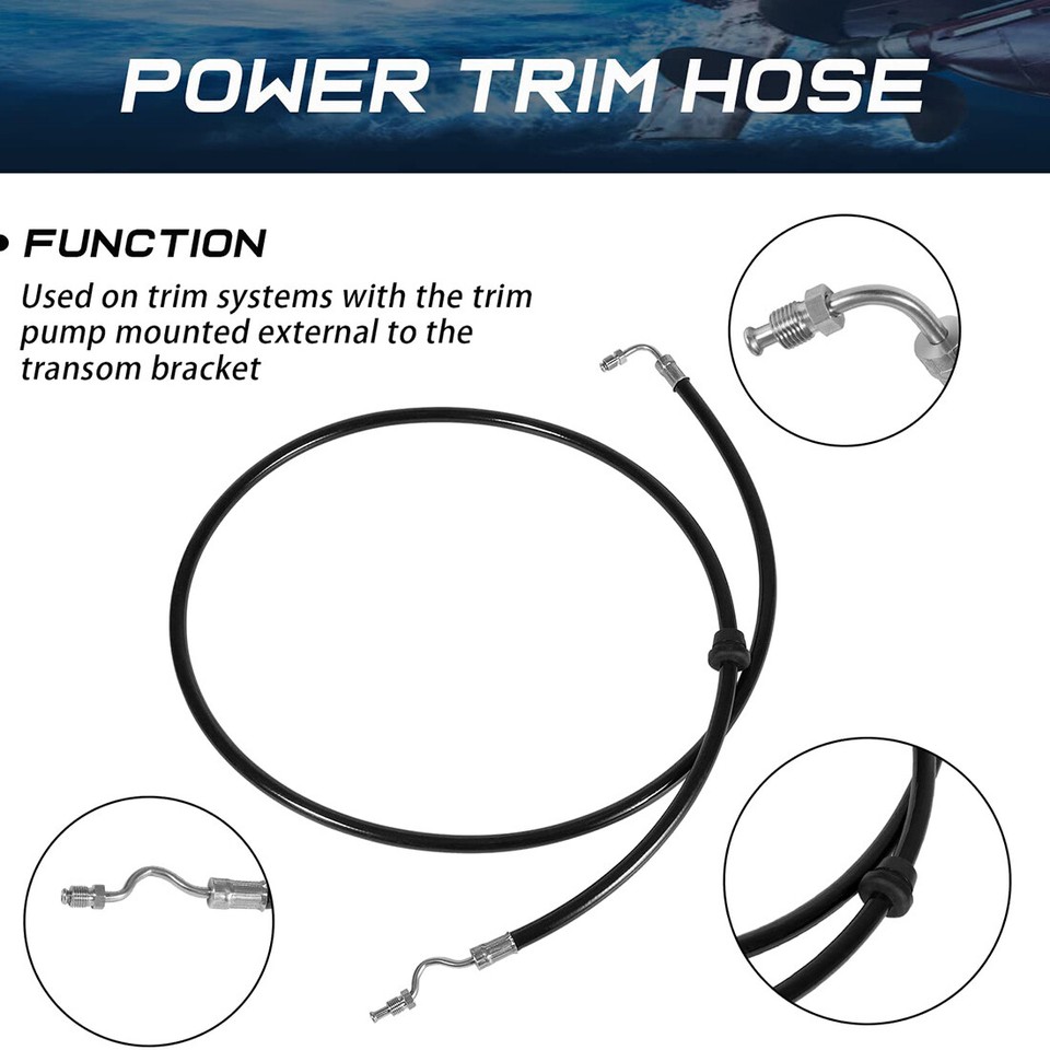 Power Trim Hose for Mercury Mariner Small Diameter 1/8" , 18-2110, 32 ...