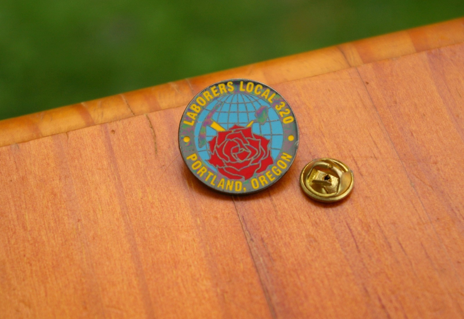 Laborers Local 320 Portland Oregon Rose Metal & Enamel Lapel Pin ...
