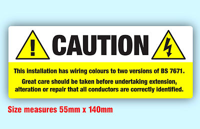 Electrical Safety Warning Stickers - Danger 230V / 415V & Caution BS ...