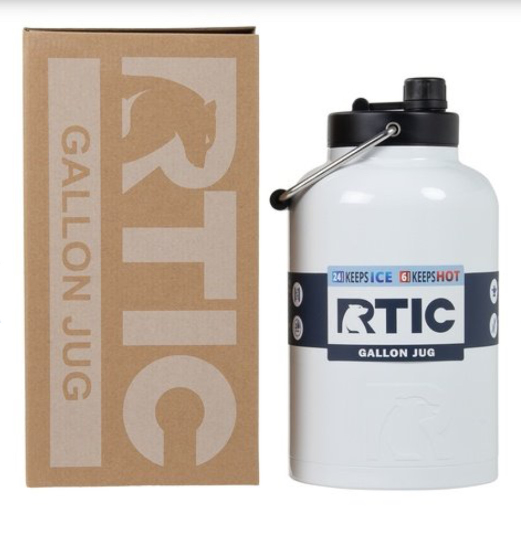 RTIC One Gallon Half Gallon Jug Many Colors Holds Ice Vacuum Insulated ...