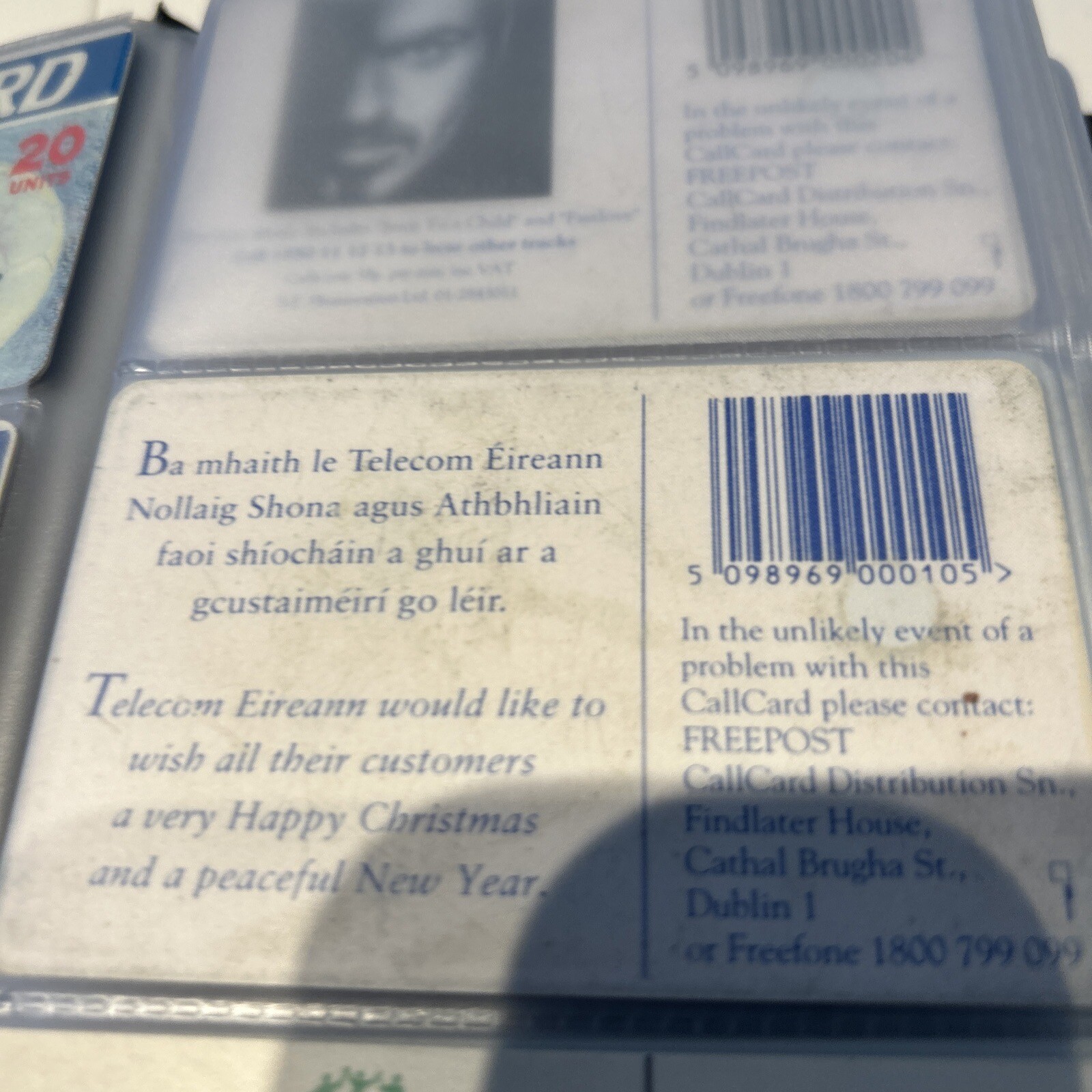 Vintage Retro 1990s Phonecard Telecom EireAnn 10 units Callcard Irish ...