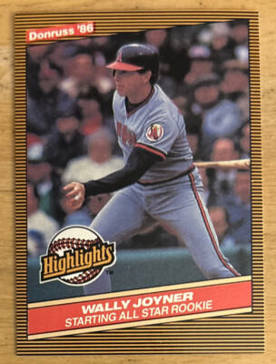 1986 Donruss Highlights Wally Joyner Baseball Card #23 Angels 1B NM O/C ...
