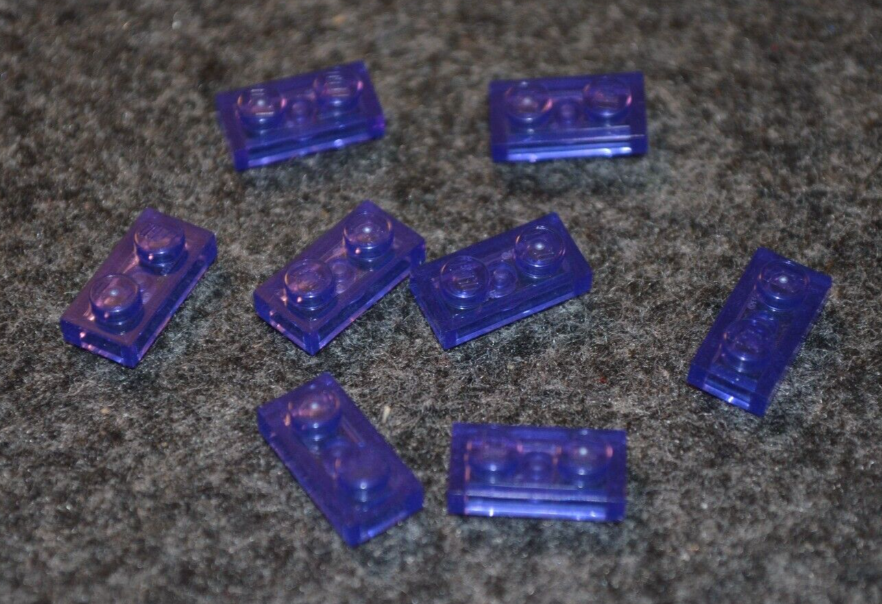 (8) 1x2 Purple Translucent Plate Bricks ~ New Lego Parts ~ | eBay