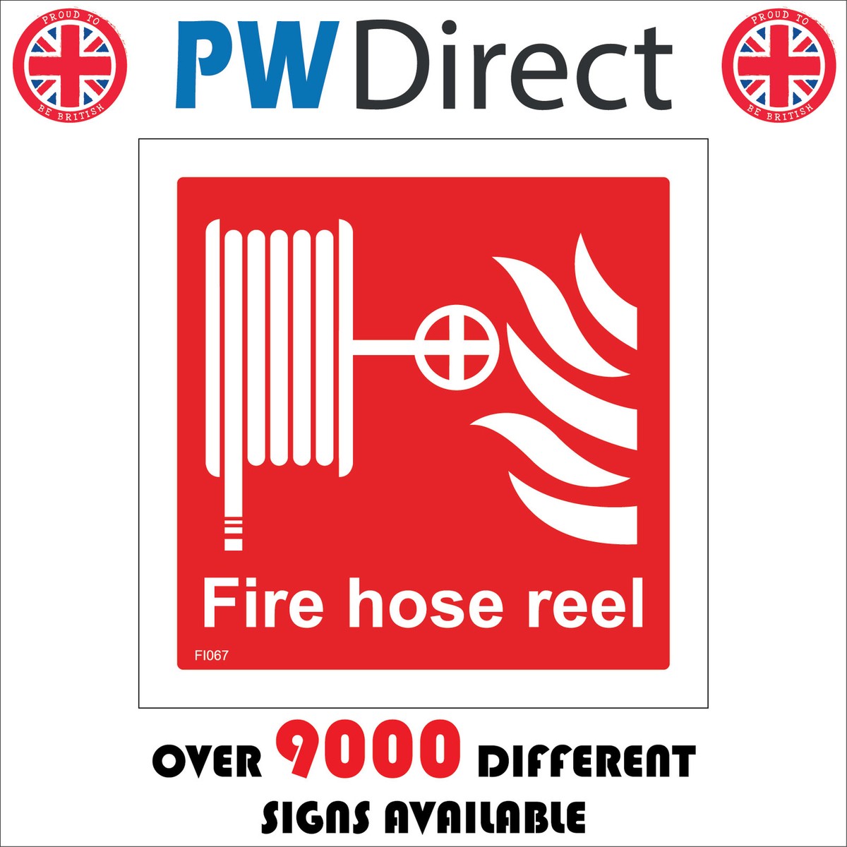 Fire Hose Symbol FR66 Fire Hose Right Safety Sign | Safety Signs