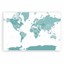 Map of the World A1 Travel Poster Wall Art Prints - Select Your Colour ...
