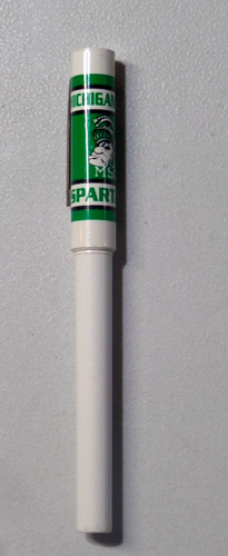 Michigan State Spartans College Green & White Ink Pen MSU Sparty Logo ...