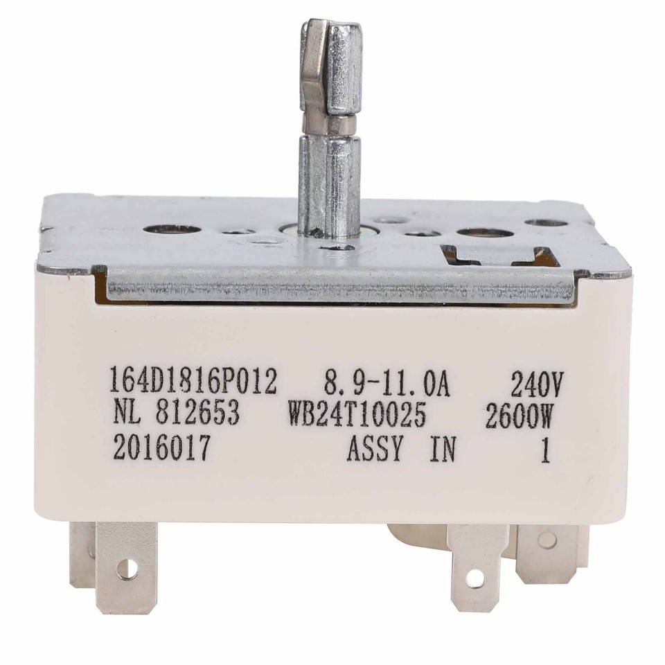 WB24T10025 Surface Burner Control Switch for GE Electric Ranges 8 Inch ...