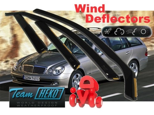 For MERCEDES E W211 2002 - 2009 4.doors ESTATE Wind deflectors 4.pc ...