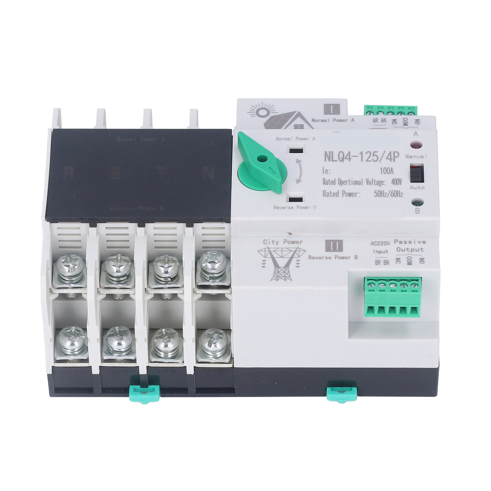 Dual Power Transfer Switch Millisecond Circuit Fast Controller NLQ4‑125 ...