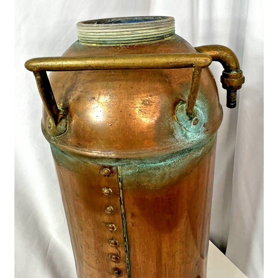Racine Iron Wire Works Brass Copper Fire Extinguisher Chicago USA Empty ...