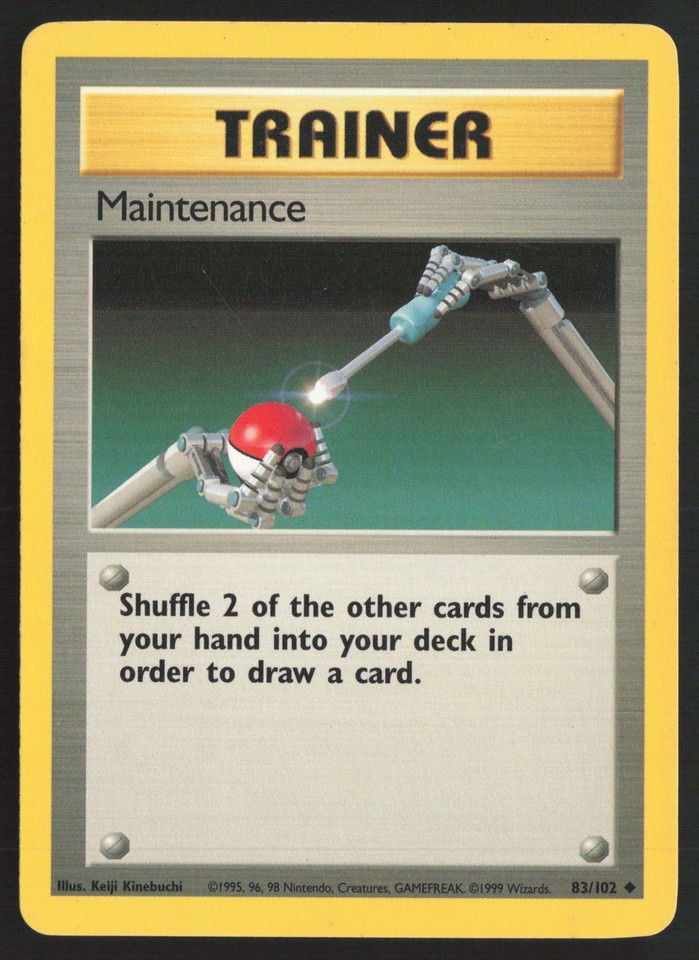 Pokemon TCG | Maintenance 83/102 | Base Set Uncommon | Moderately ...
