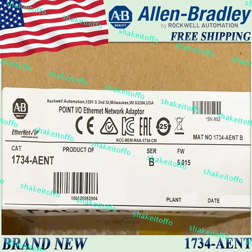 AB 1734-AENT/B POINT I/O Ethernet Network Adaptor New 1734 AENT Ser B ...