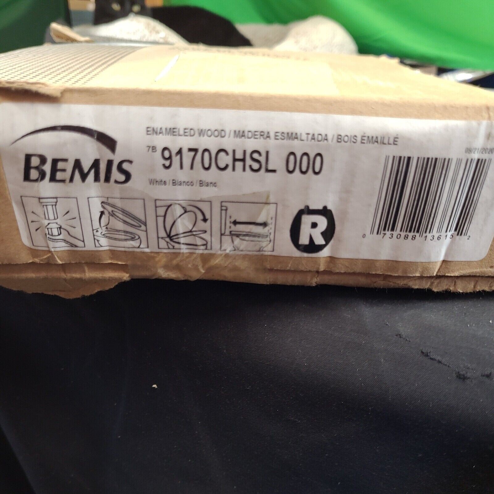 Bemis 9170CHSL 000 Chrome Slow Close Round Closed Front Toilet Seat ...