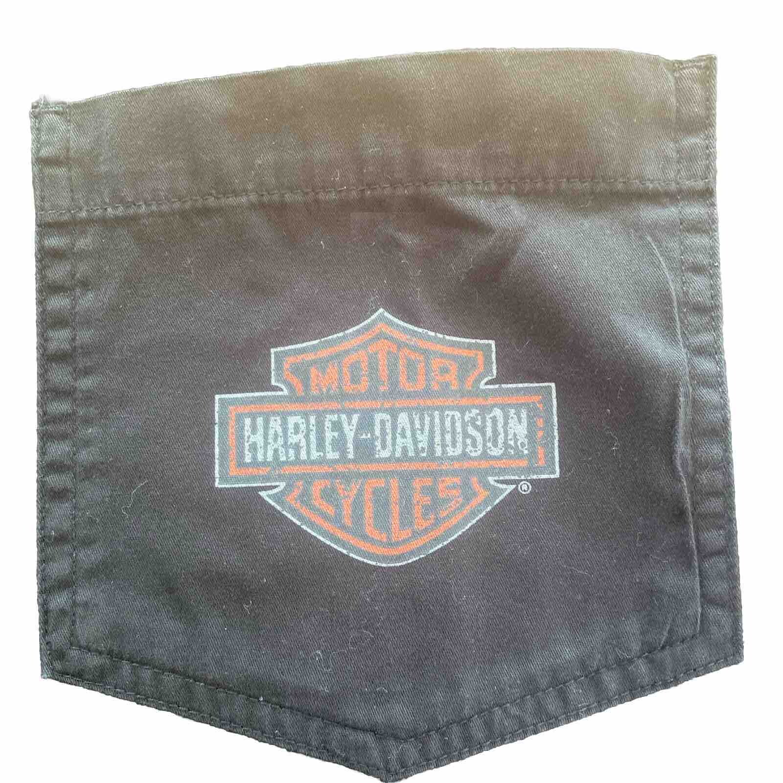 Big Harley Shield Vintage Button Down Cotton Shirt Men’s Large SSBD ...