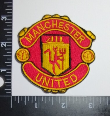 Manchester United Team Original Iron Sew On Embroidery Patch Est. 3" | eBay