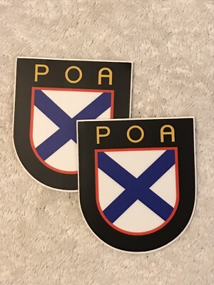 WWII WW2 German Russian POA ROA Volunteer Shield Stickers | eBay