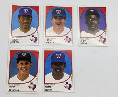 '88 Panini Stickers Texas Rangers Team Lot Baseball Card 1988 80's MLB ...