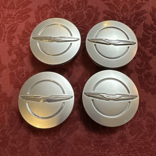 CHRYSLER 200 300 TOWN & COUNTRY WHEEL SILVER CENTER CAPS FACTORY OEM ...