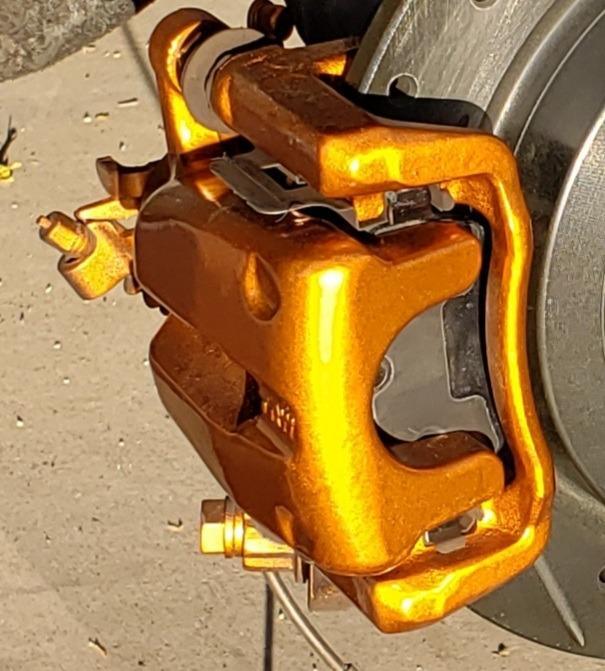 Metallic Burnt Copper Coating Caliper Brake Rotor High Heat Engine ...