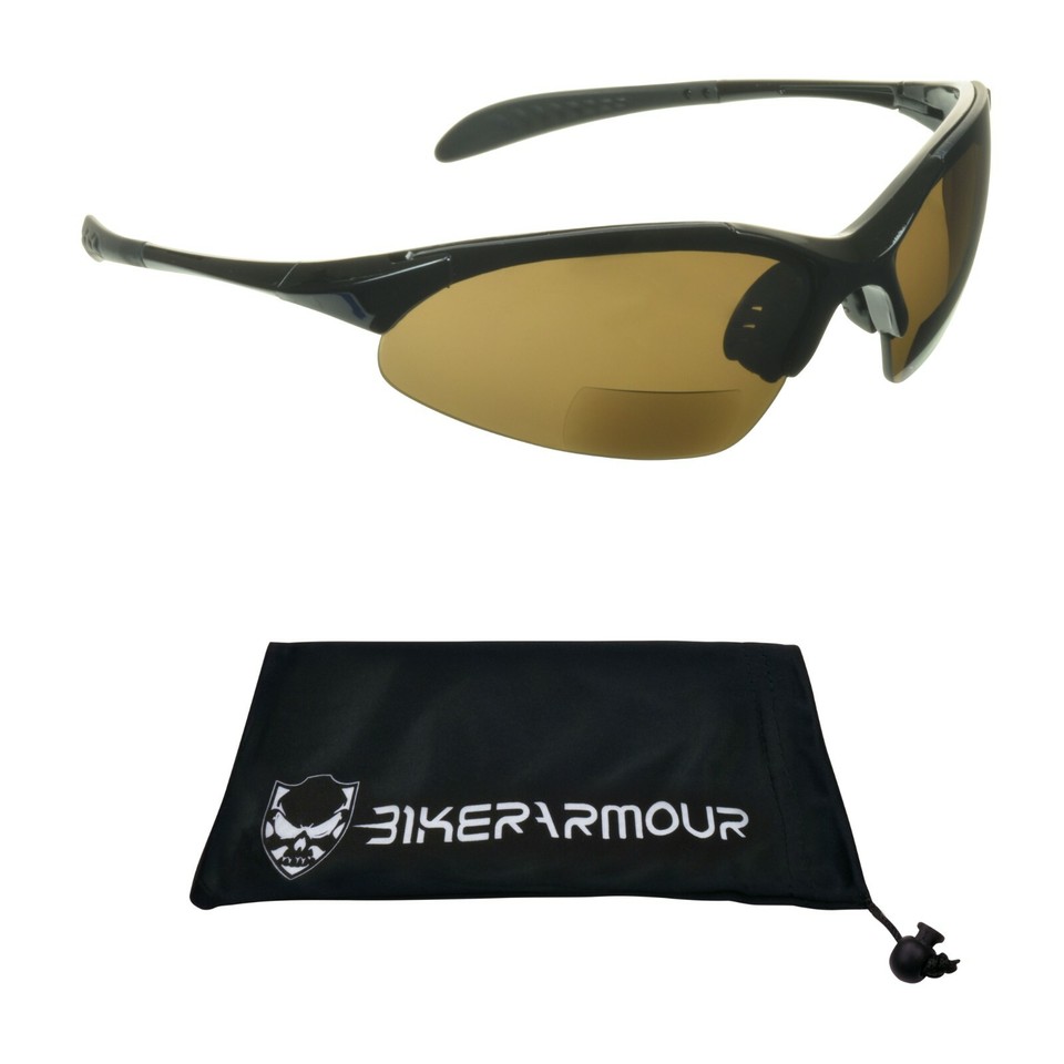 Dark Sport Bifocal Sun Reader Sunglasses Golf Cycling Glasses +1.5 2.0 ...