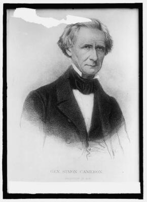 General Simon Cameron,Secretary of War,Lincoln Cabinet,American ...