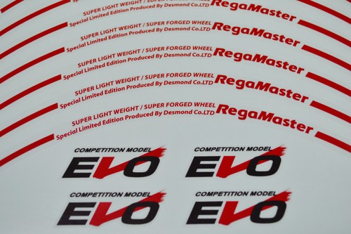 JAPAN MATERIAL 15" EVO REGAMASTER HIGH QUALITY REPLACEMENT DECAL ...