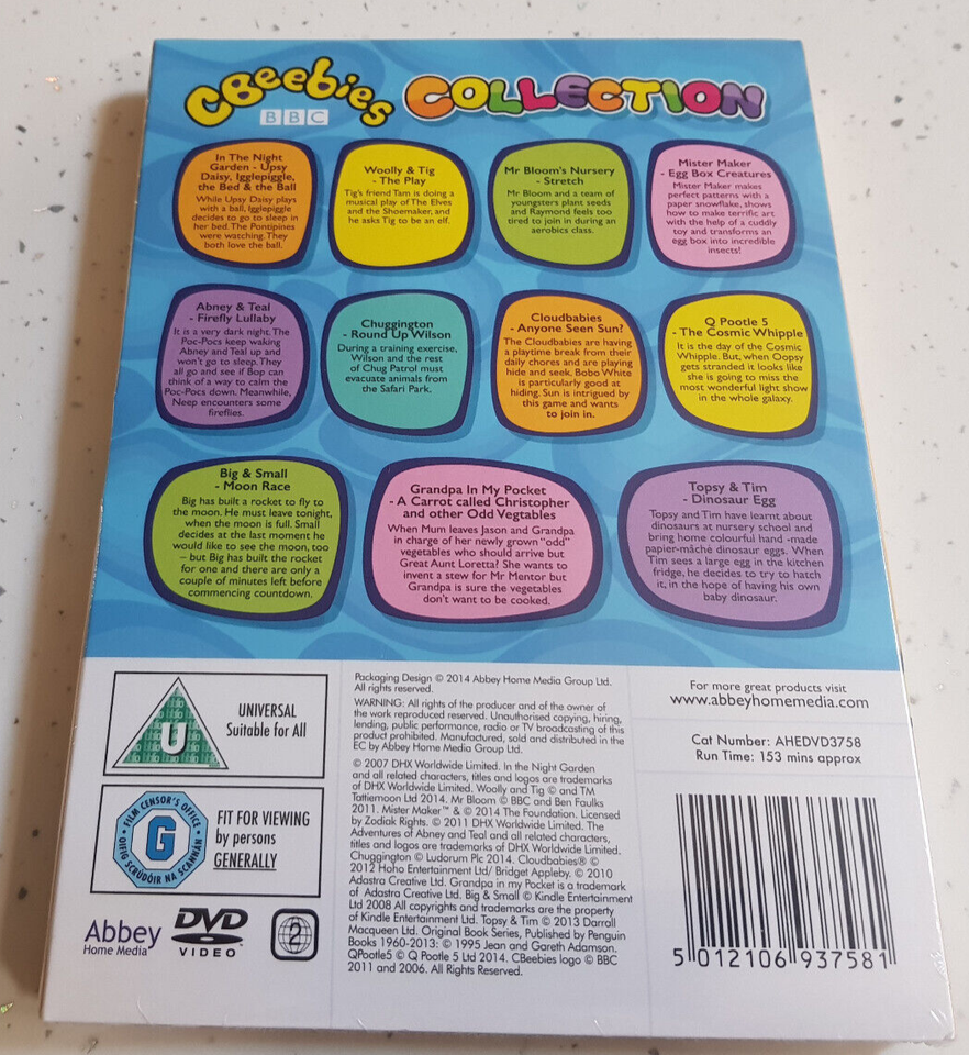 CBeebies - Collection - DVD - New & Sealed Night Garden, Big & Small ...