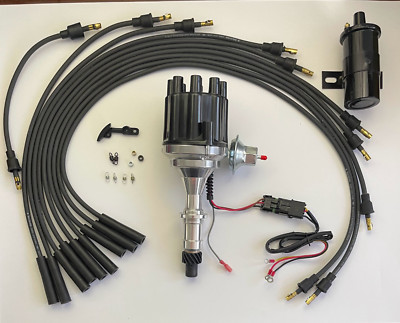 small cap PONTIAC 350 389 400 455 BLACK FEMALE HEI Distributor + 45K ...