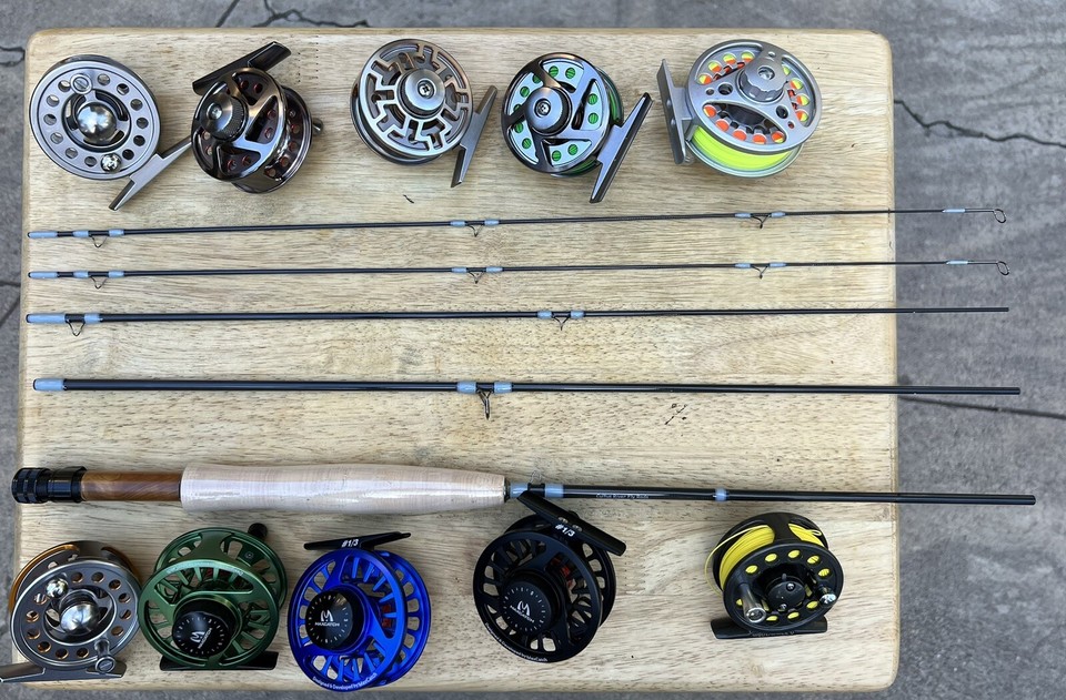 Fly Rod Combo 6 1/2ft 1wt IM8 Carbon Fiber W/fully Loaded Reel & case ...