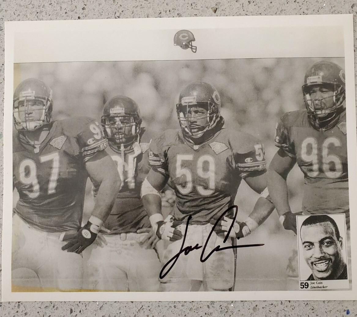 1993-96 Chicago Bears Joe Cain Autograph Signed Photo | eBay