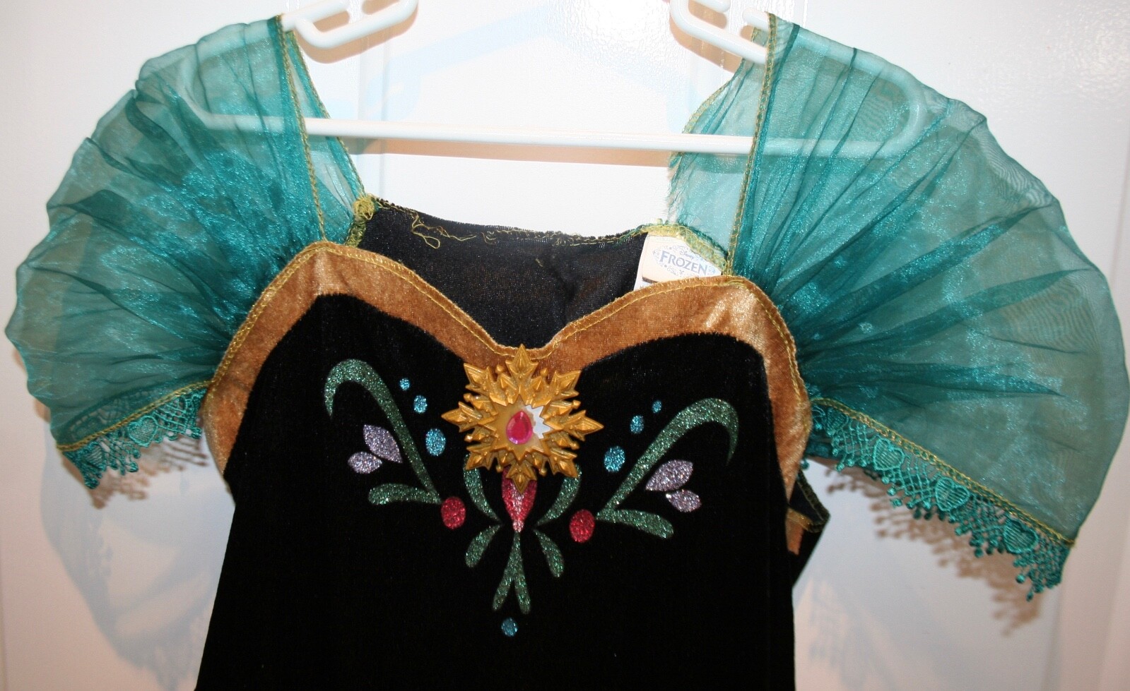 DISNEY DELUXE FROZEN PRINCESS ANA COSTUME DRESS CHILD… - Gem