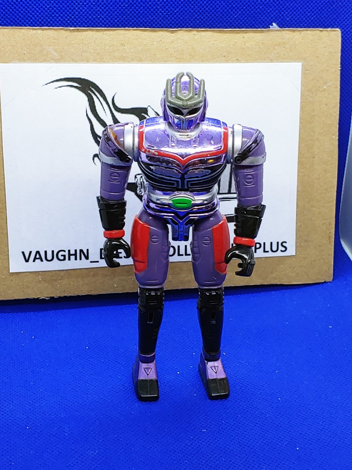 1997 Bandai Beetleborgs Mega Spectra Platinum Purple Beetleborg Action ...