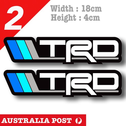 TOYOTA TRD Vintage Blue Stipe Logo, 4WD, 4X4, Hilux, Off Road Stickers ...