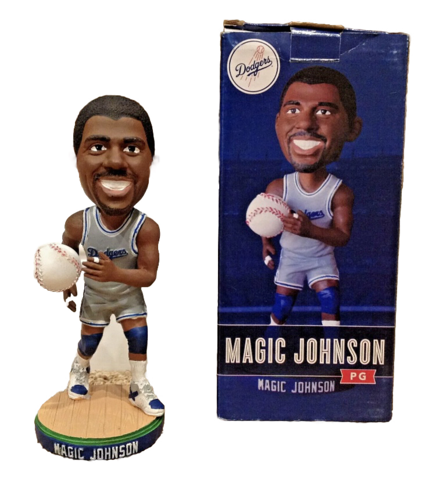 2014 Los Angeles Dodgers Magic Johnson SGA Bobblehead LA Lakers NIB | eBay