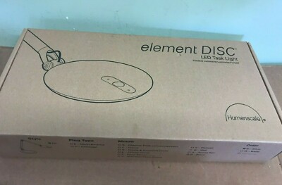 Humanscale Element Disc LED Light - SILVER, Only With SLAT WALL MOUNT ...