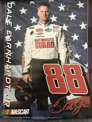 Dale Earnhardt Jr Autograph Signed 16x20 Poster PROOF NASCAR | eBay