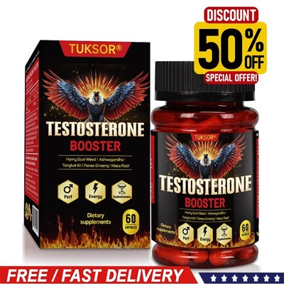 Natural Herbal Testosterone Booster for Men, Energy Improve, 60 ...
