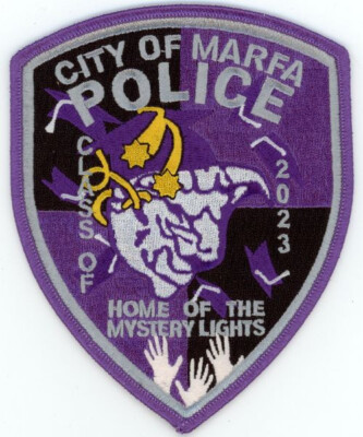 TEXAS TX MARFA POLICE CLASS OF 2023 NICE NOVELTY SHOULDER PATCH SHERIFF ...
