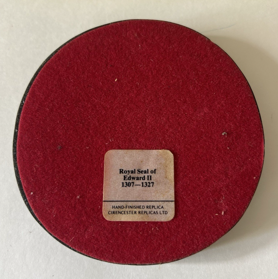 Vtg Replica Royal Seal Of England Edward II Cirencester Replicas Made ...