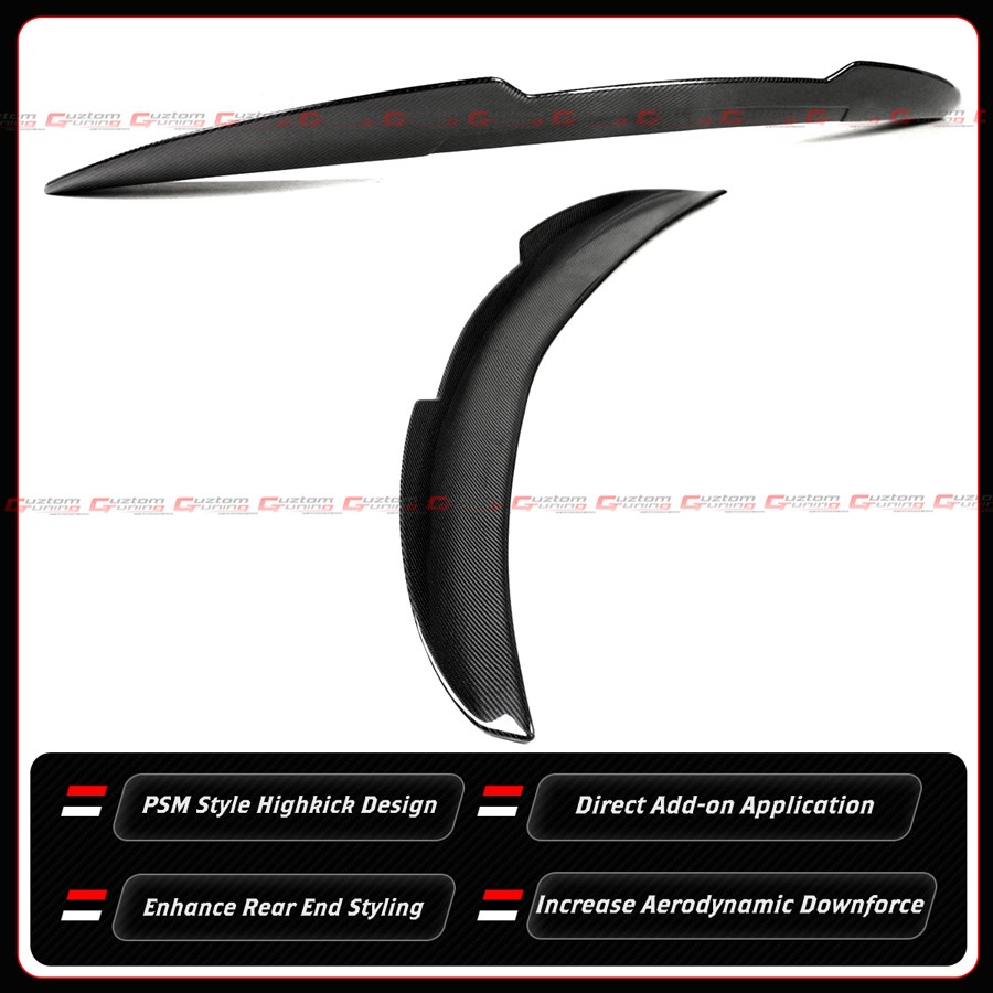 For 2023-26 Acura Integra DE4 DE5 PSM Style Highkick Carbon Fiber Trunk ...