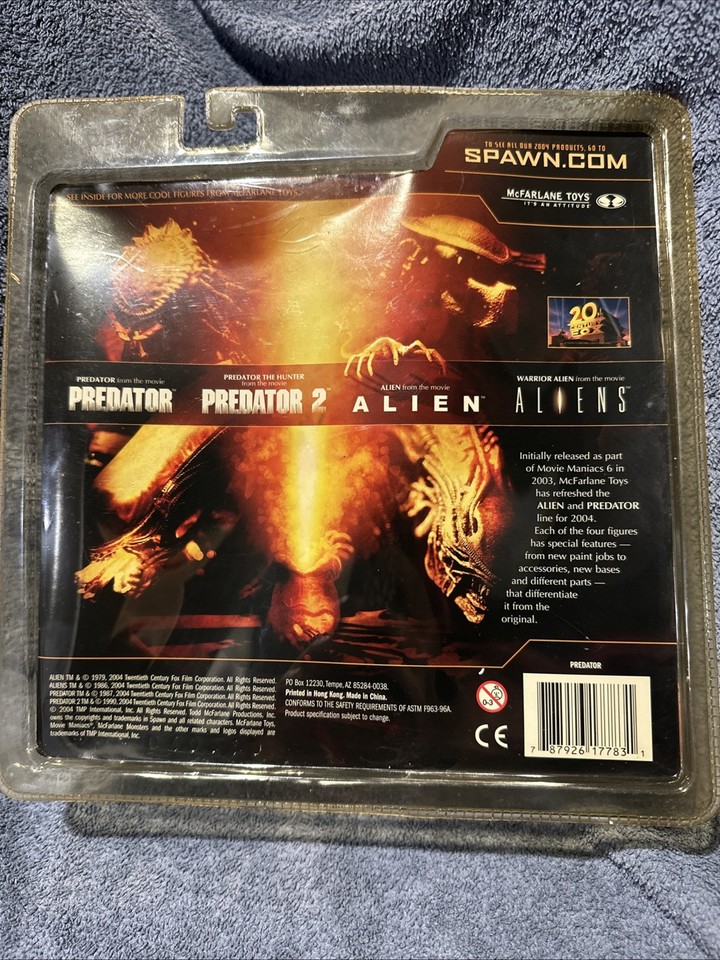 Mcfarlane Toys Spawn.Com Predator Action Figure New 2004 Yellowed Box ...