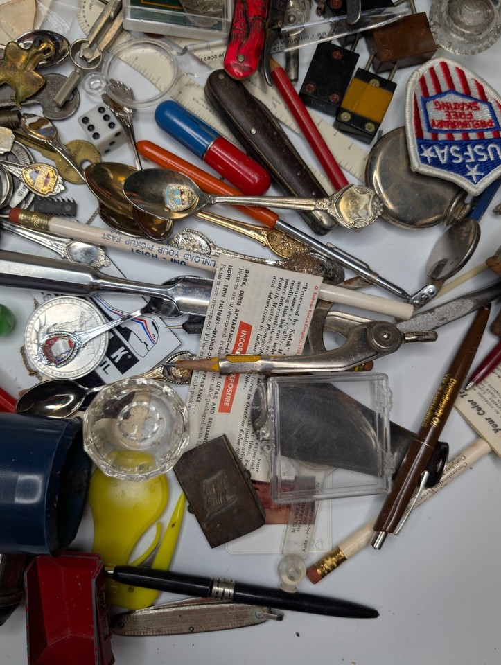 Mixed Junk 7 Lbs. Drawer Lot Vtg Tools Collectibles Rare Odd Misc ...