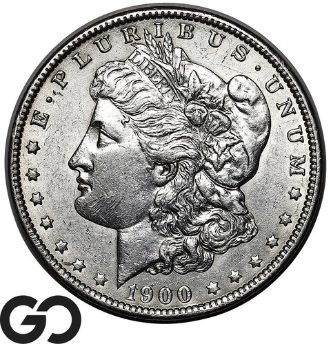 1900-O/CC Morgan Silver Dollar Silver Coin, Choice AU++/Unc Better Date ...