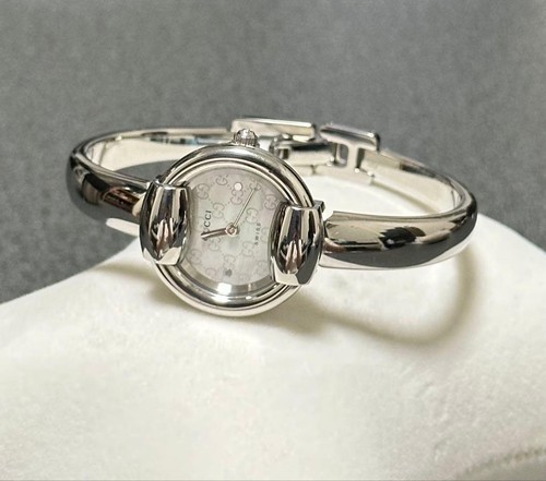 GUCCI 1400L Silver G-Line Watch, Used, No Box | eBay