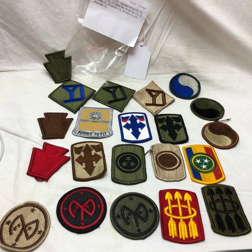 Lot of 20 Military Patch Badge 26 Inf Div 27 Maint Bn 28 Inf Div 30 ADA ...