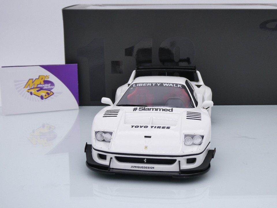 GT Spirit GT470 # Ferrari F40LB-Works Liberty Walk Baujahr 2023 " weiß ...