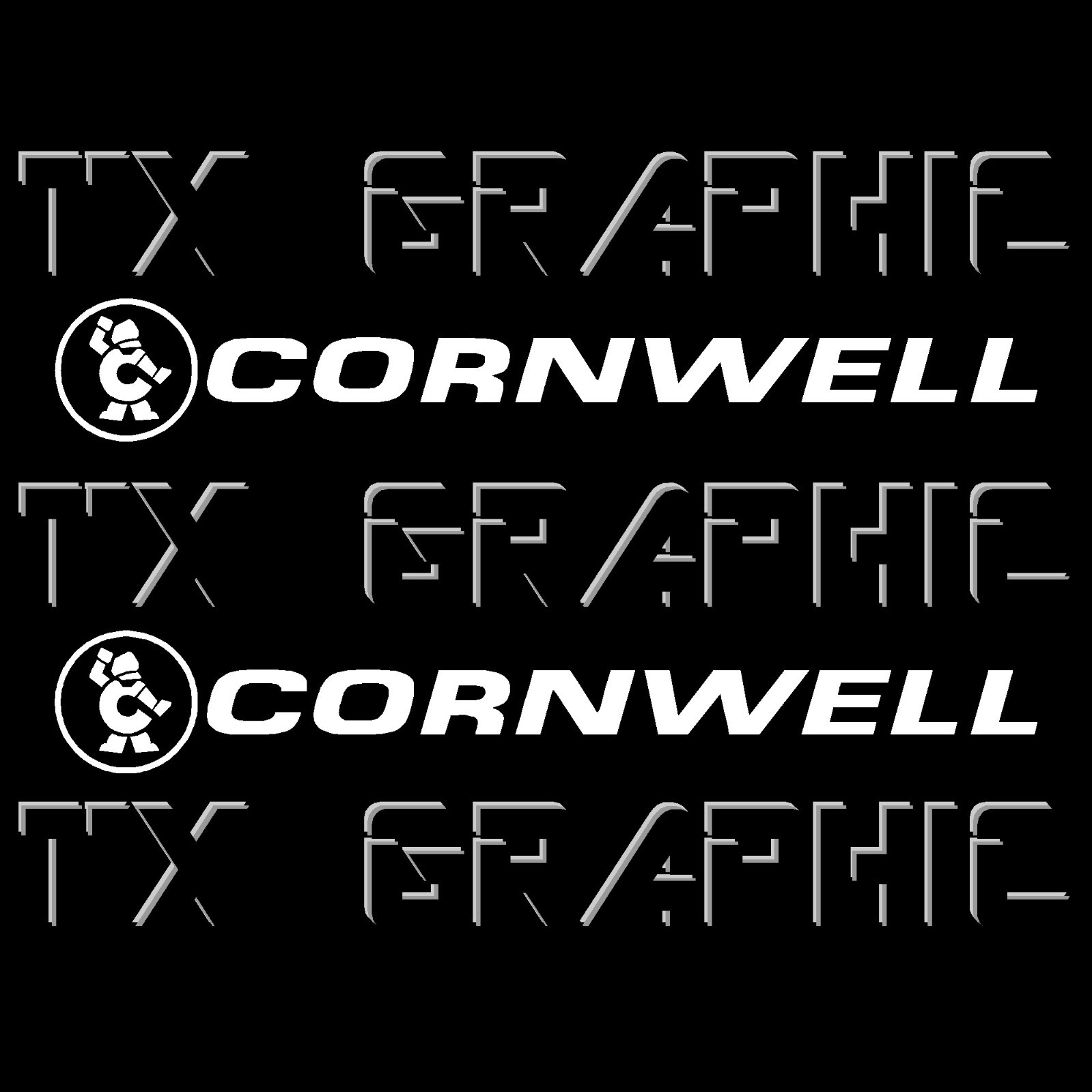 Cornwell Quality Tools LOGO STICKER DECAL Automotive Power Hand, 1 SET ...